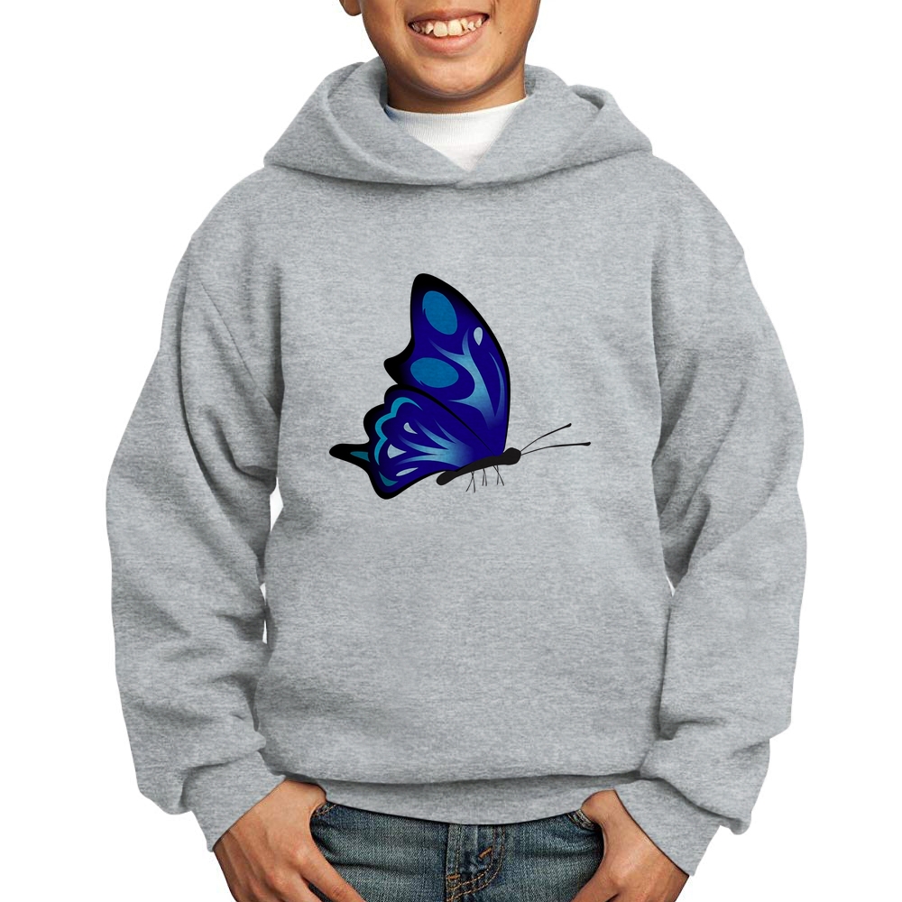 Moletom Infantil Borboleta Azul