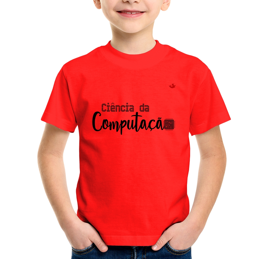 Camiseta Infantil Ciência da Computação