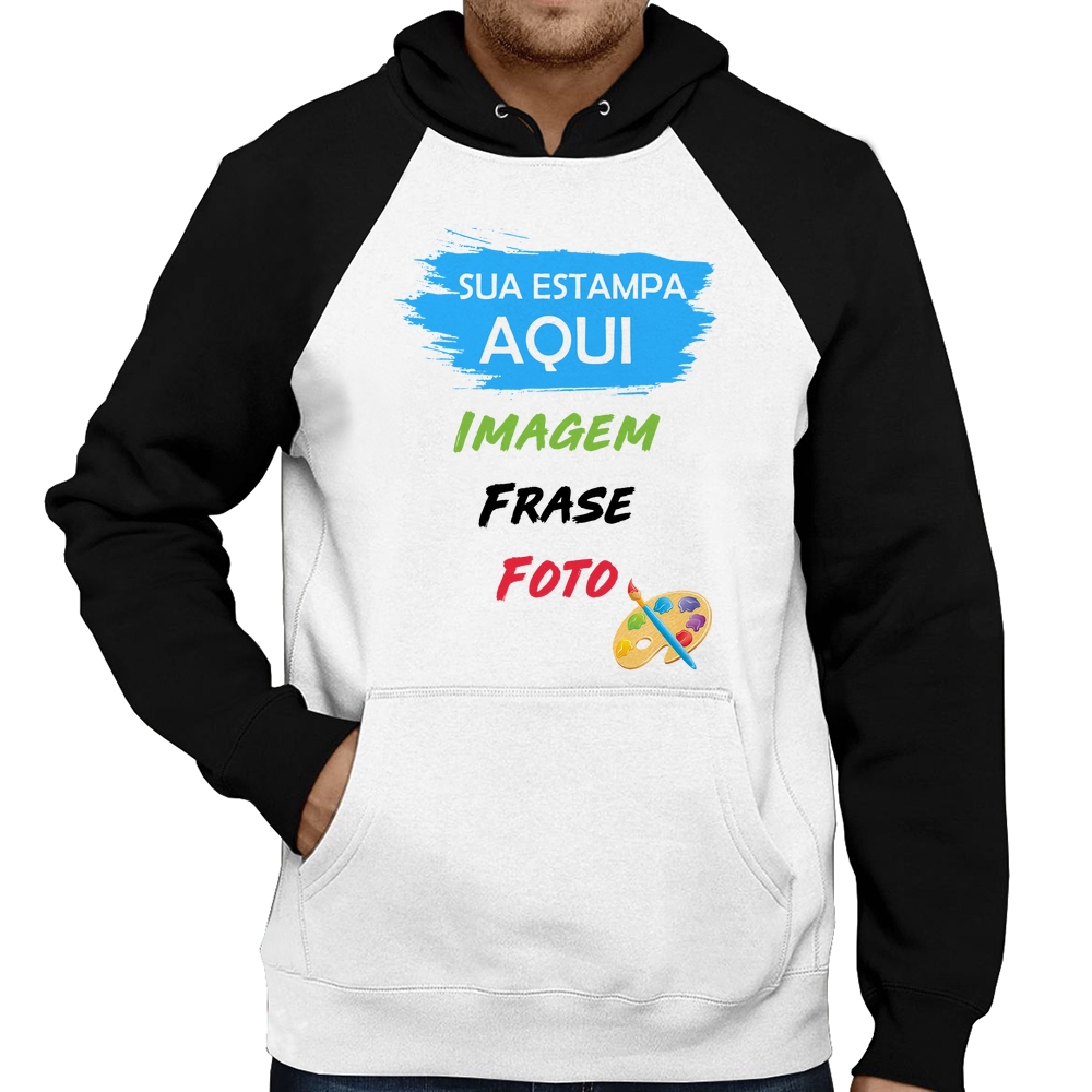 Moletom Estampa Personalizada (Imagem, frase ou foto)