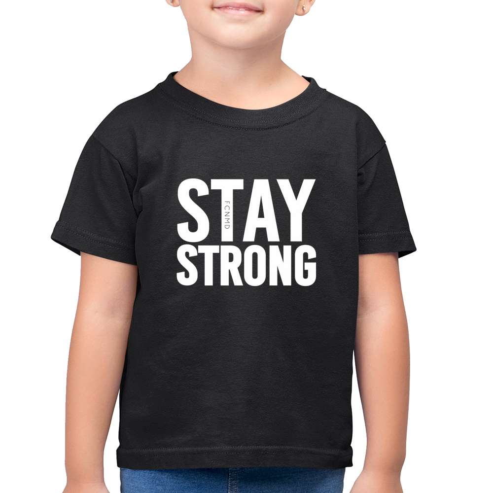 Camiseta Algodão Infantil Stay Strong