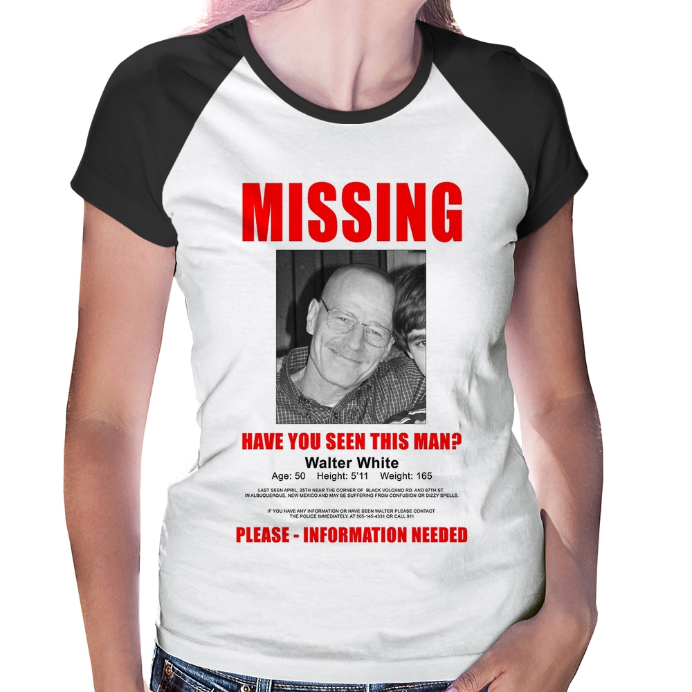 Baby Look Raglan Walter White Missing